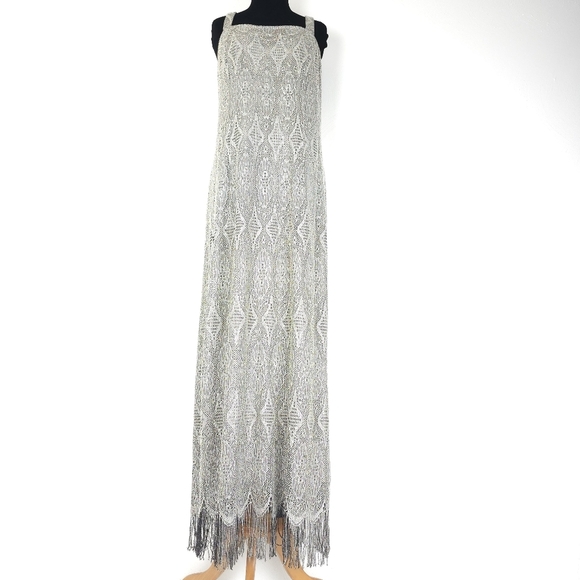 Onyx Nite | Dresses | Mother Of The Bride Onyx Nite Shimmer Fringe Maxi ...